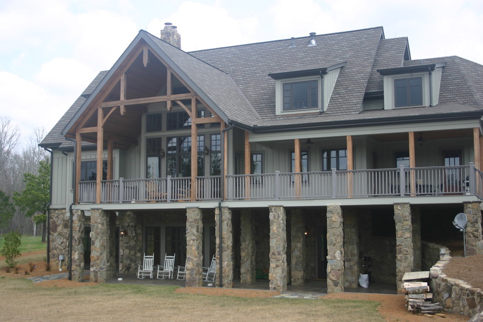 Post and Beam Porch and Living room - Eclectic - Porch - Atlanta - by ...