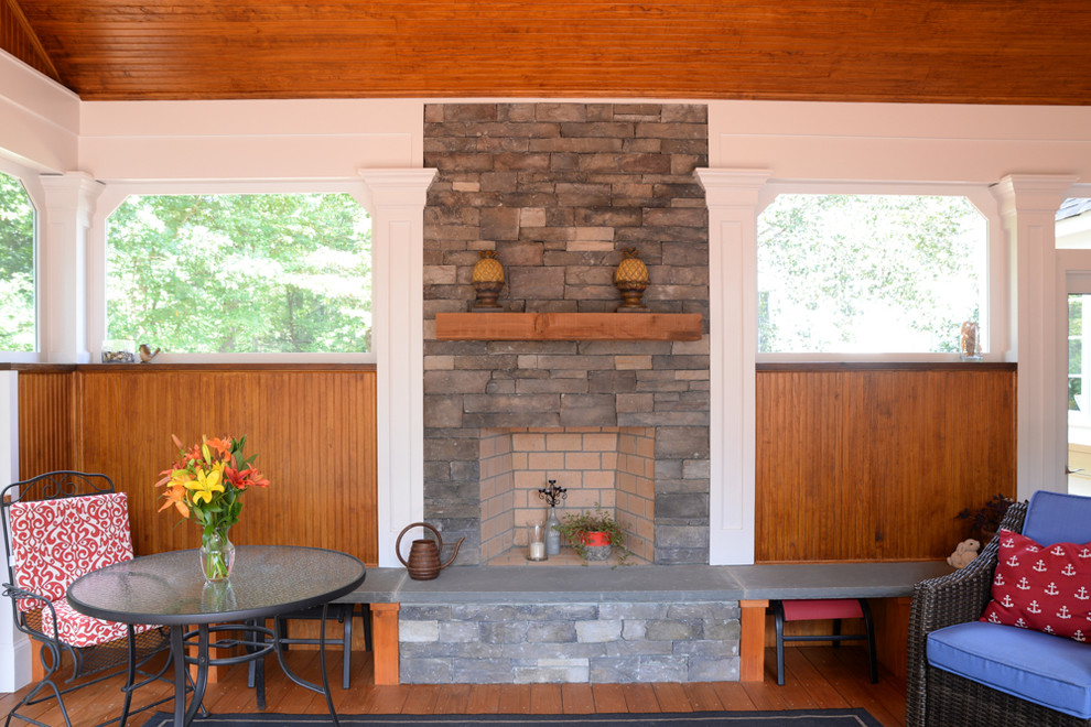 Providence Plantation Porch - Rustic - Porch - Charlotte - by DiFabion ...