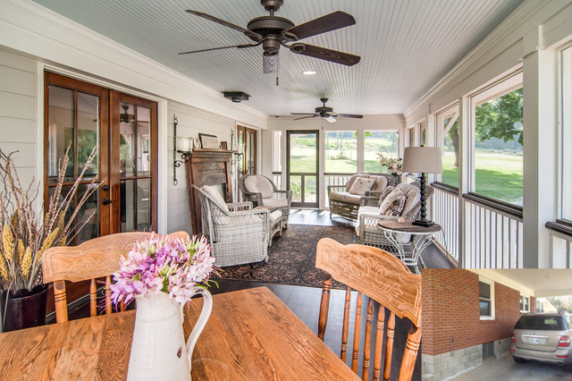 Ranch transforms to a farmhouse - Country - Veranda - Nashville - by ...