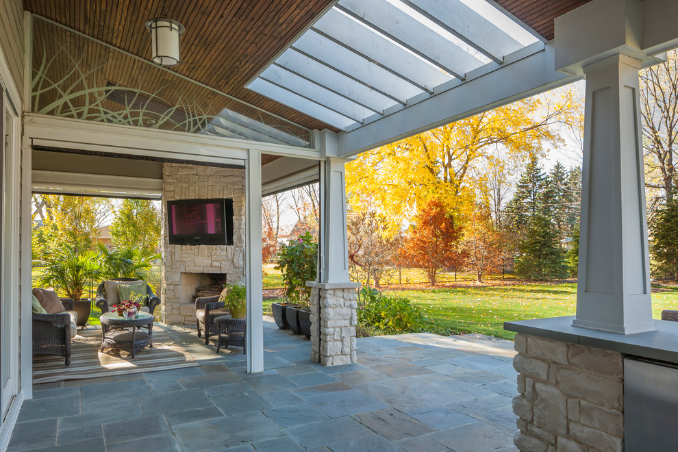 Rear Covered Porch - Traditional - Porch - Chicago - by Kipnis ...