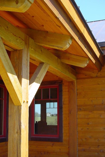 Reclaimed Timber Frame - Montagne - Porche - Kansas City - par ROTHERS ...