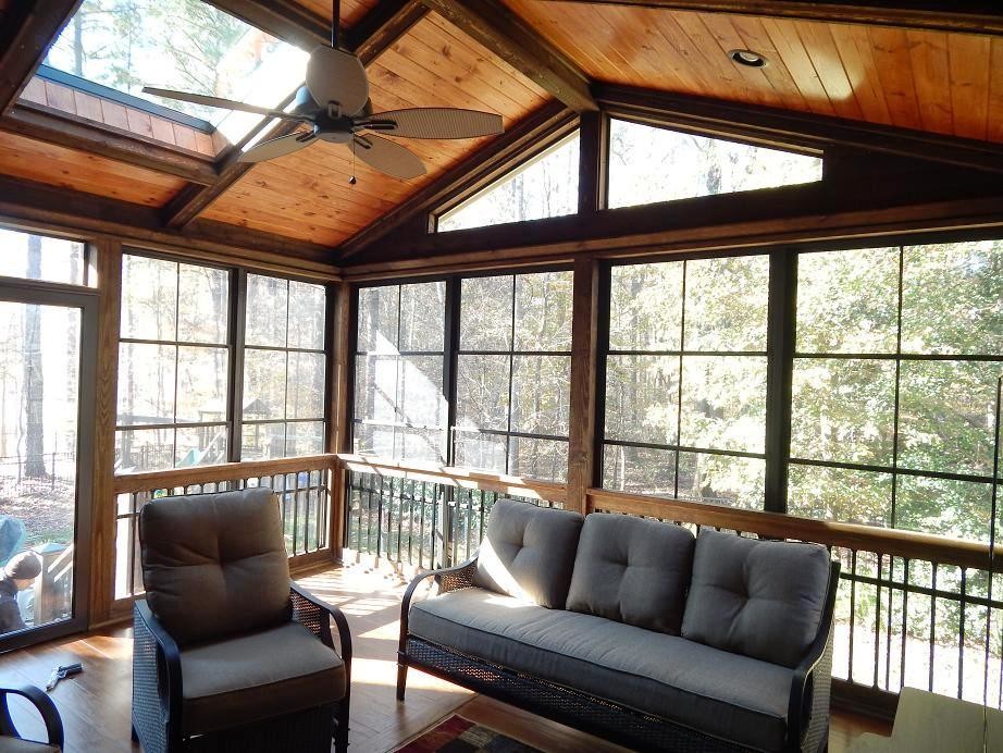 Rustic 3 Season Room - Porch - Raleigh - by Pro-Built Construction | Houzz