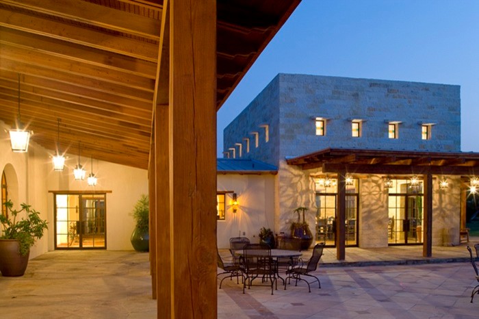 Rustic Hacienda Style Texas Ranch - Southwestern - Porch - Houston - by ...