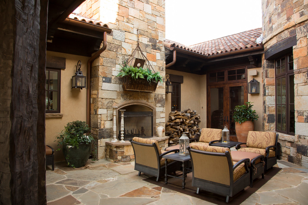 Rustic Lodge style home - Rustic - Patio - Houston - by Collaborative ...