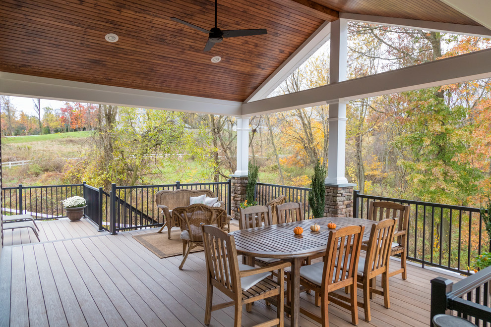 Rustic Porch and Deck - Rustic - Porch - Other - by Stump's Decks and ...