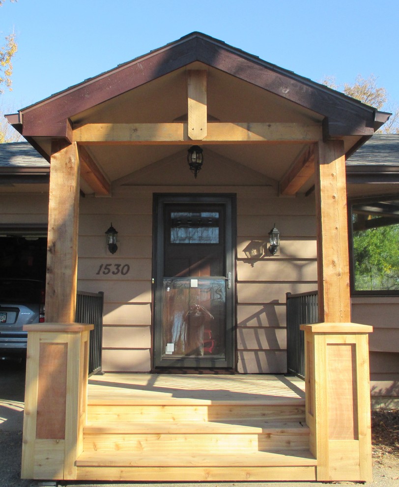 Rustic Portico - Rustic - Porch - Minneapolis - by Coty Construction ...