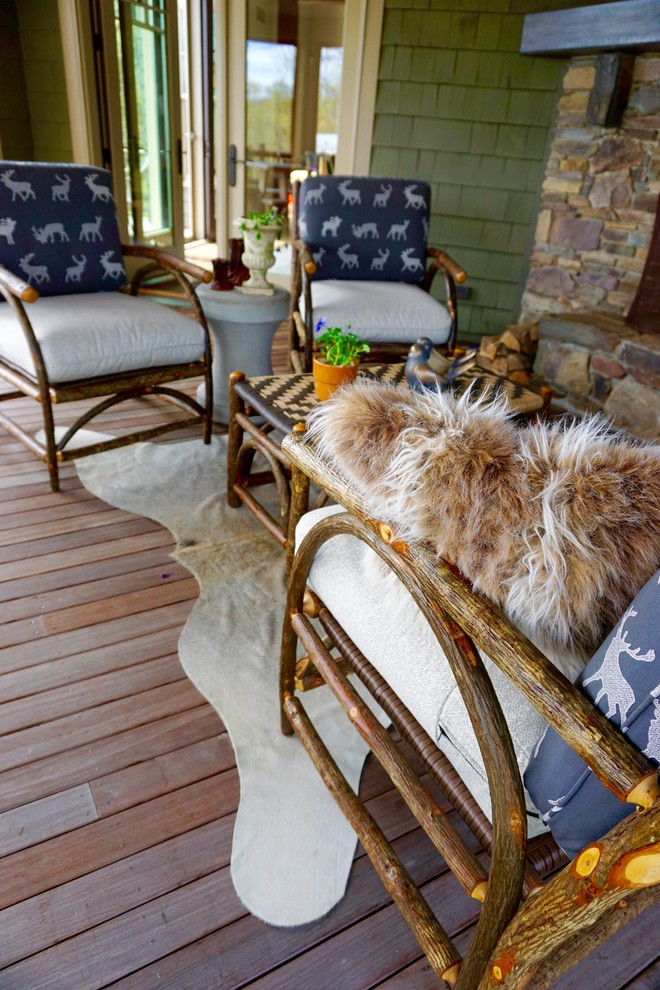 Rustic Screen Porch - Rustic - Porch - Burlington - by Design Studio ...