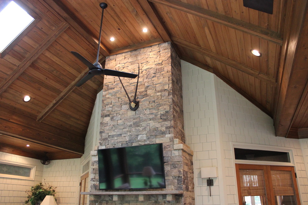 Rustic screen porch - Rustic - Porch - Atlanta - by Paragon ...