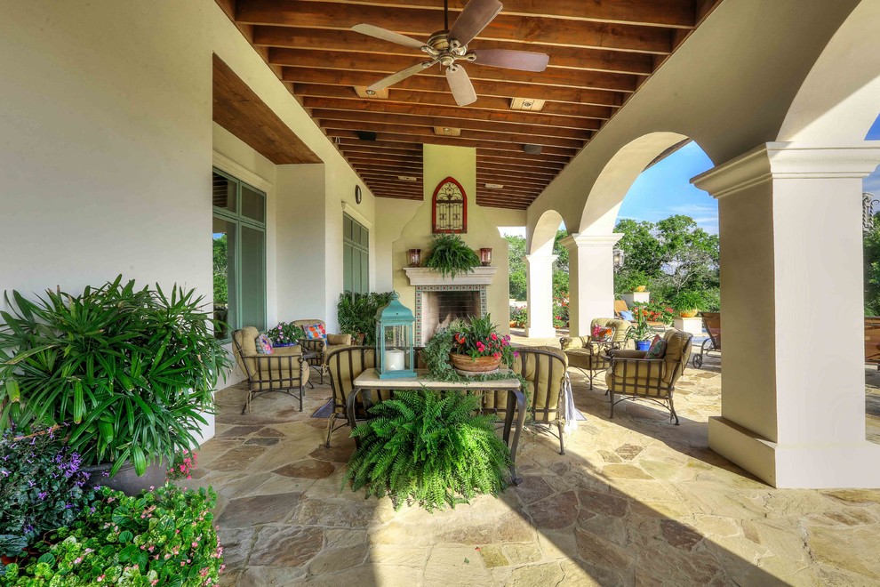 Santa Barbara Style - Mediterranean - Porch - Austin - by JOHN DANCEY ...