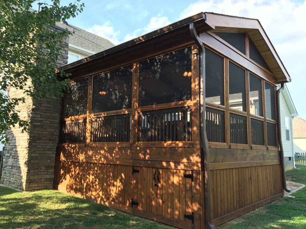 Screen Porch Addition - Rustic - Porch - Other - by Falconnier Design ...