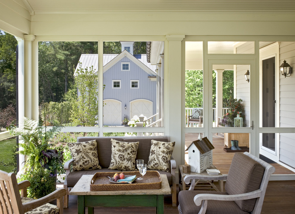 Screen Porch - Farmhouse - Porch - New York - by Crisp Architects | Houzz