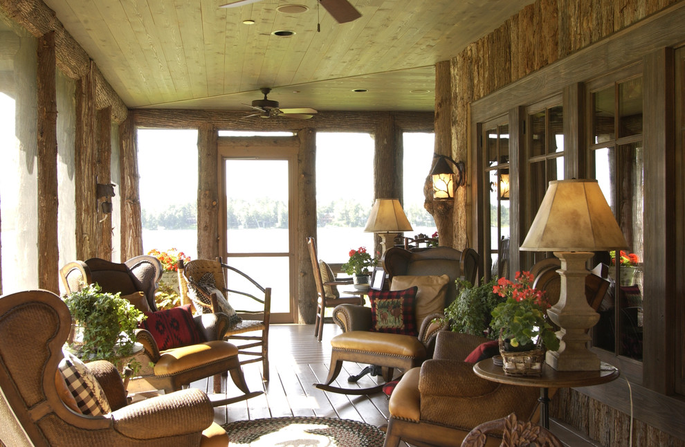 Screen Porch - Rustic - Porch - Minneapolis - by Gabberts Design Studio ...