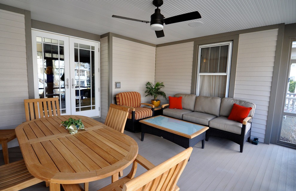 Screen porch off kitchen - Traditional - Porch - Other - by TDS Custom ...