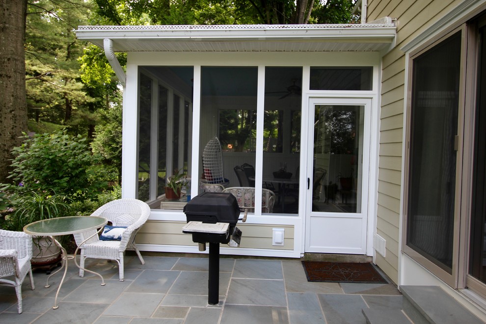 Screened-in Porch Exterior Side View - Veranda - Philadelphia - by ...