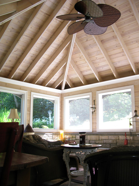 Screened-in Porch Interior View - Traditional - Veranda - Chicago - by ...