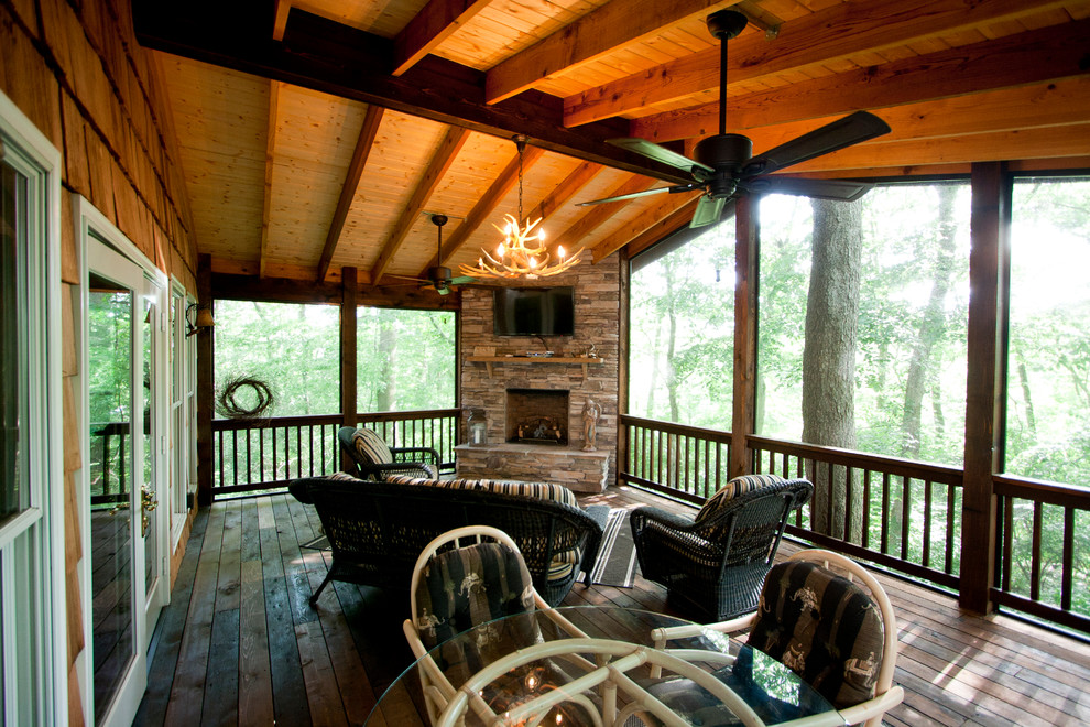 Screened Porch Addition - Traditional - Porch - St Louis - by Lapides ...