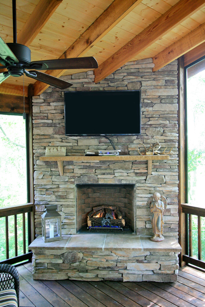 Screened Porch Addition - Traditional - Porch - St Louis - by Lapides ...