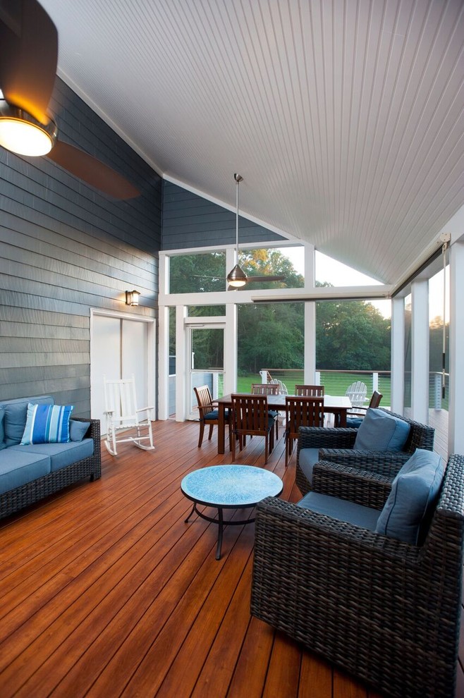 Screened Porch Replacement in Potomac, MD - Transitional - Porch - DC ...