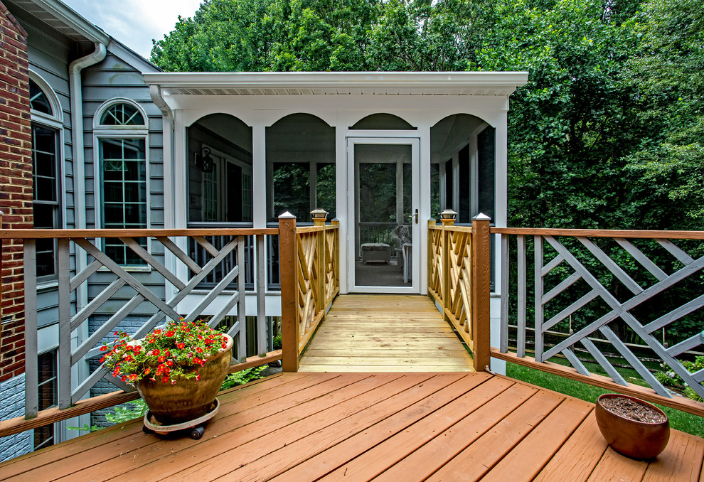 Screened porch with arches - Traditional - Porch - DC Metro - by K ...