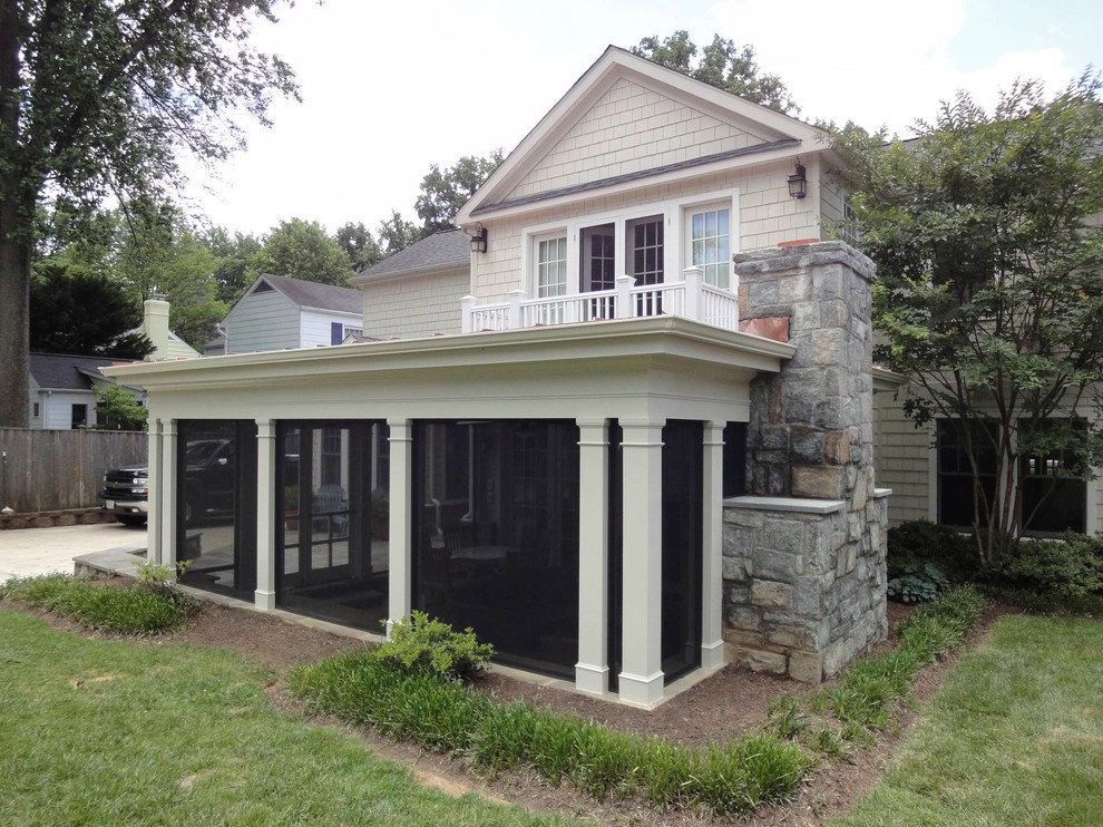 Screened Porch with Fireplace - Klassisch - Veranda - Washington, D.C ...