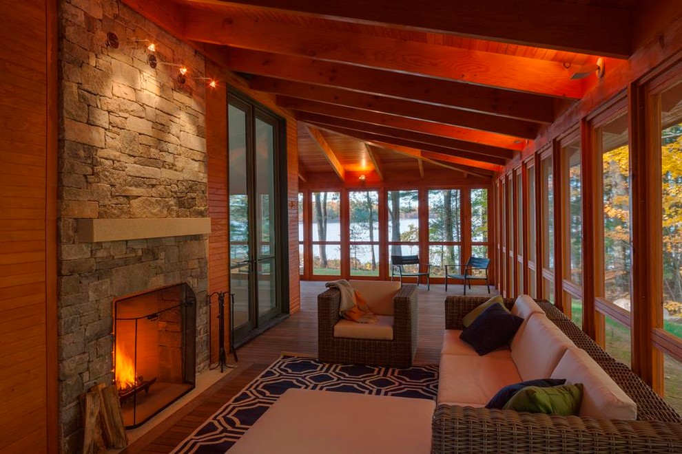 Sebago Lake Camp - Modern - Porch - Portland Maine - by Wright-Ryan Homes | Houzz