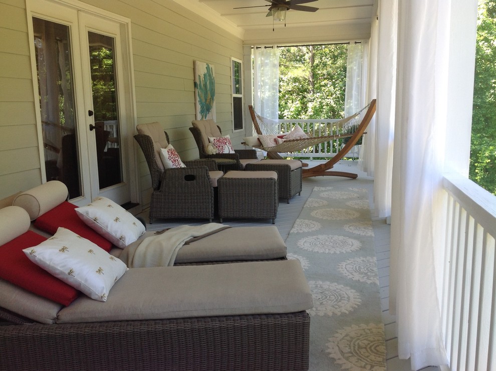 Second Floor Porch - Transitional - Porch - Raleigh - by Highland ...