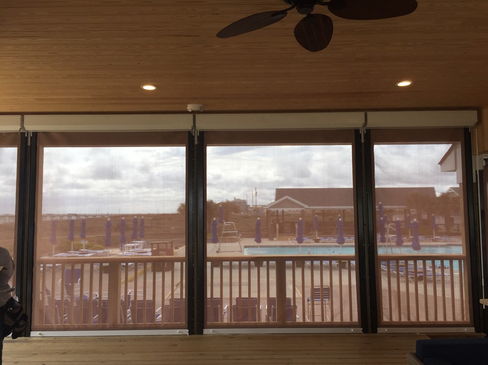 Shade/Wind/Rain Screens - Beach Style - Porch - Other - by Atlantic ...