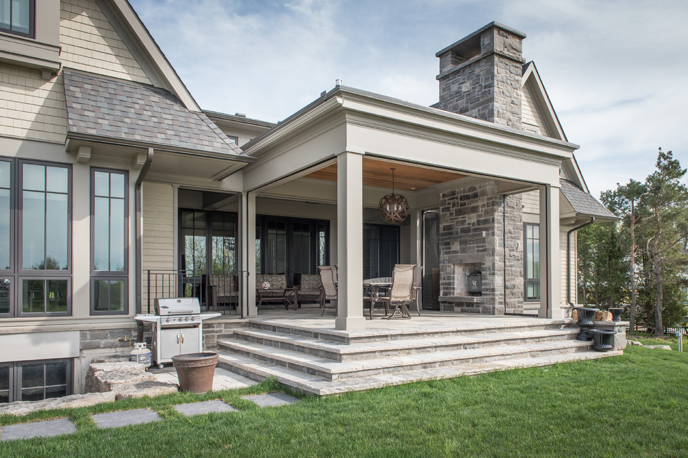 Shingle Style Home 1 - Transitional - Porch - Toronto - by Structured ...