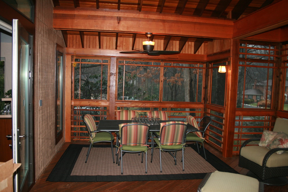 Shoji Screened Porch - Asian - Porch - DC Metro - by Ballard + Mensua ...