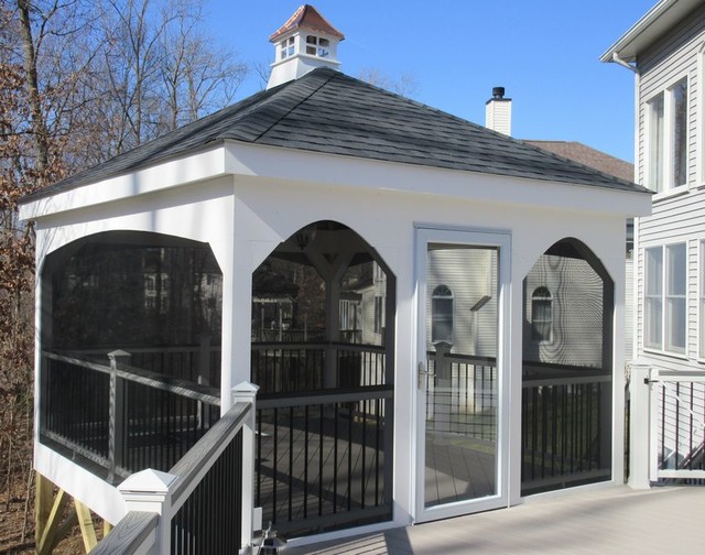 Side view of 12'x14' gazebo. - Classique - Porche - Washington, D.C ...