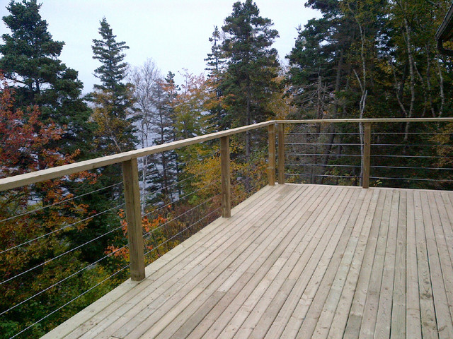 Stainless steel cable railing systems - Modern - Veranda - Seattle - by ...