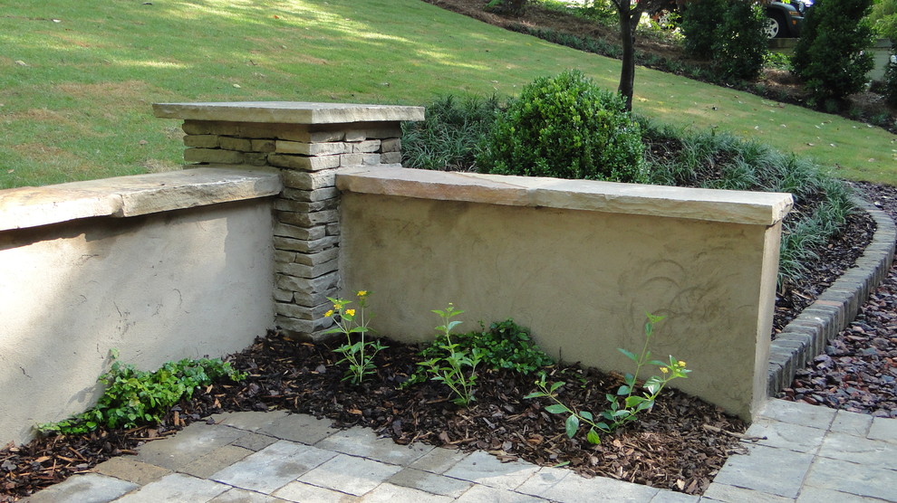 Stone Columns - Veranda - Birmingham - by Nature One Landscape Design ...