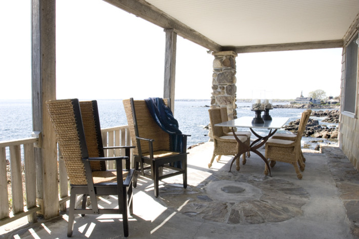 Stone Cottage - Traditional - Porch - Portland Maine - by Banks Design ...