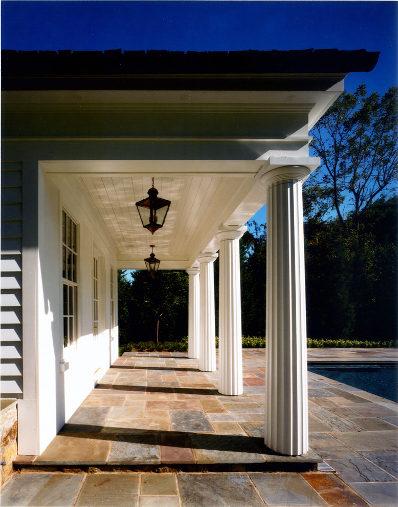 Stone Farmhouse - Traditional - Porch - DC Metro - by Jones & Boer ...