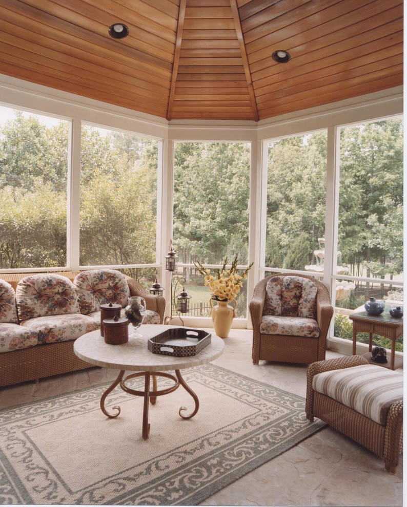 Sunroom/ Patio addition - Mediterranean - Veranda - Charlotte - by ...