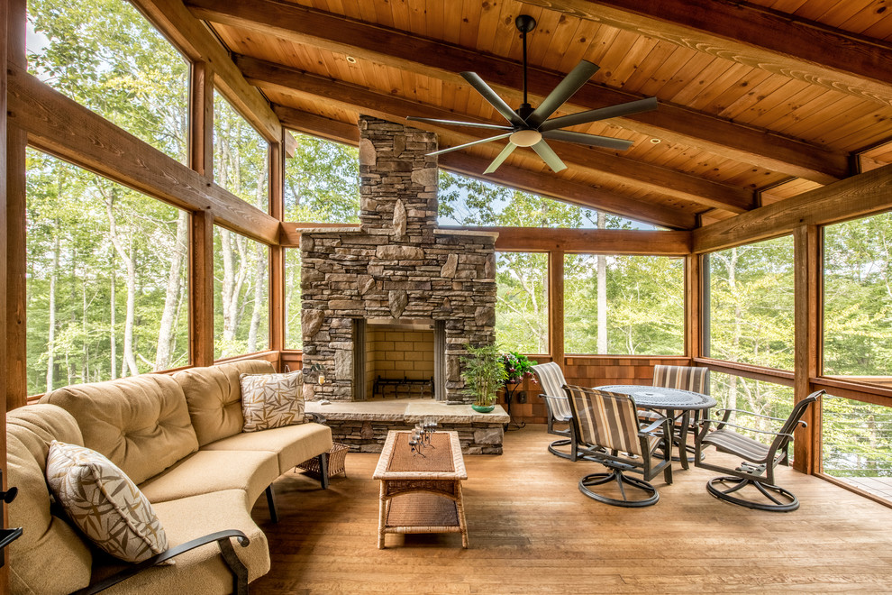 Sweetgrass Net Zero Energy Home - Rustic - Veranda - Charlotte - by ...