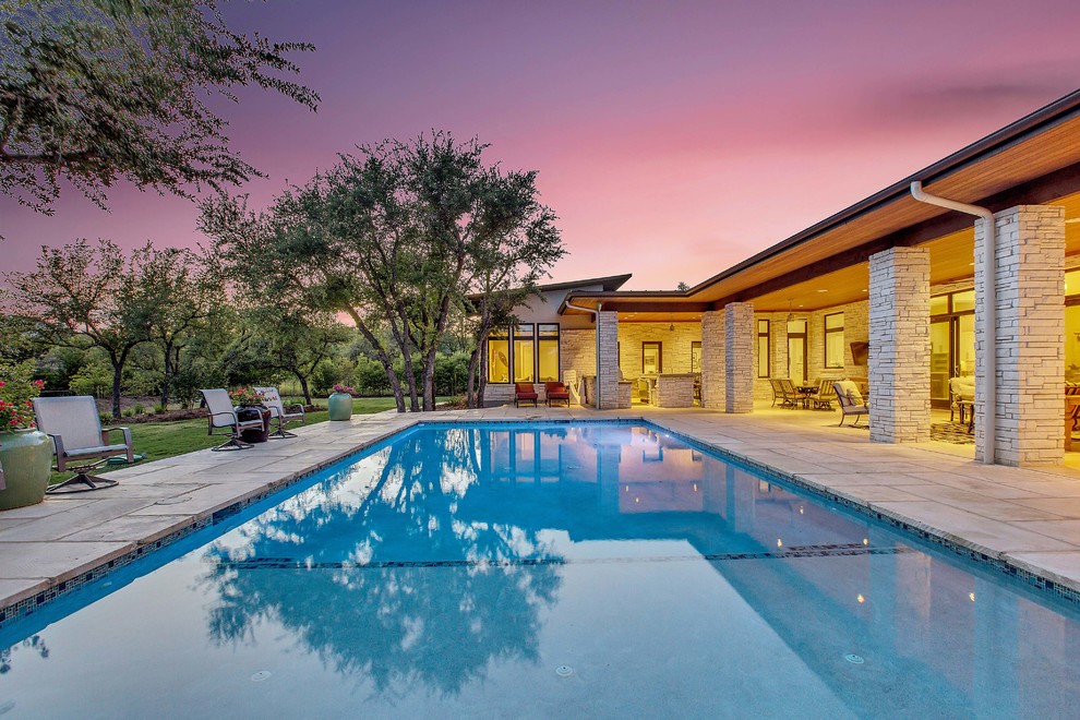 Texas Hill Country Modern - Modern - Pool - Austin - by Geschke Group ...