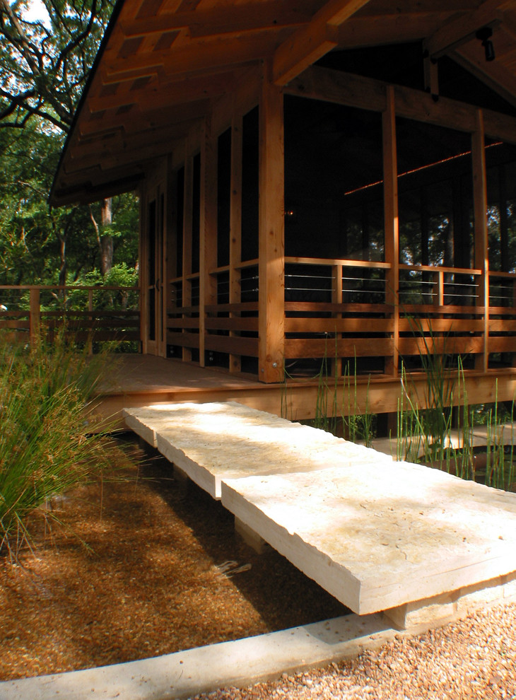 Texas Tea House - Asian - Porch - Austin - by Gregory Thomas, Architect ...