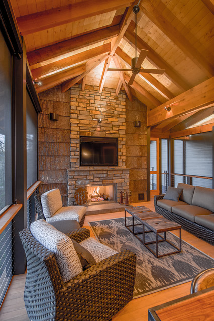 The Japalachian - Rustic - Verandah - Other - by Living Stone Design ...