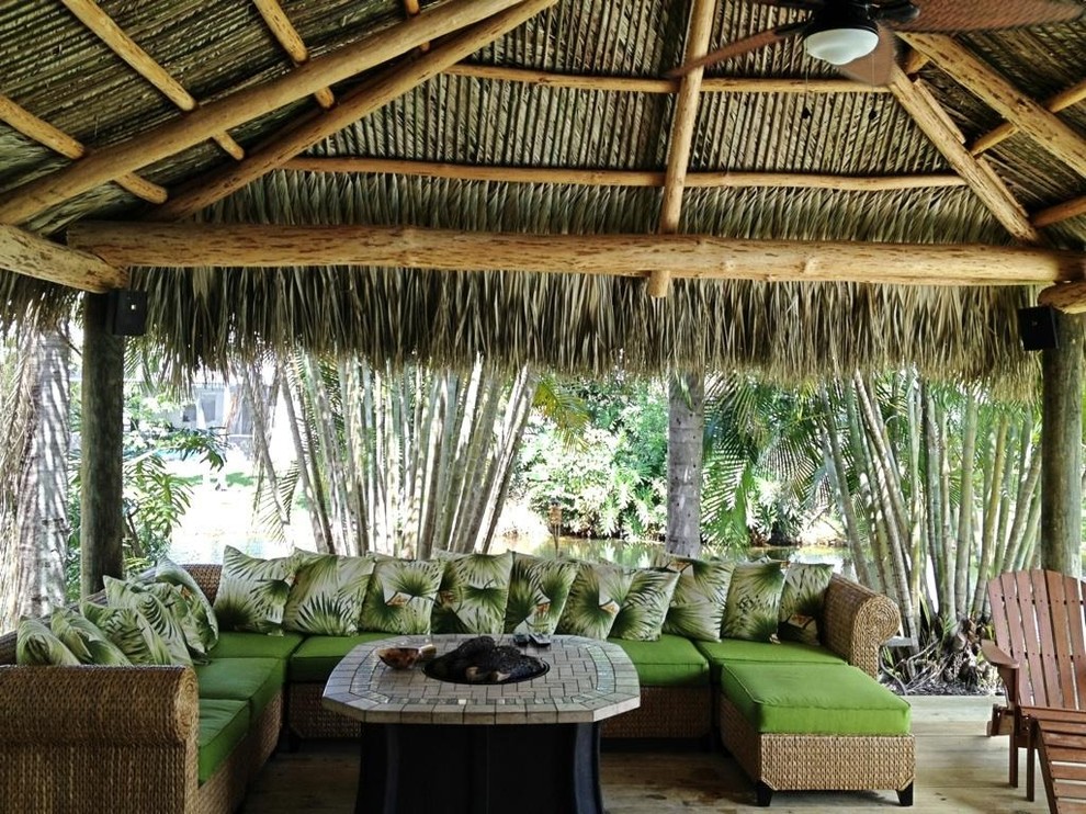 Tiki Retreat - Tropical - Porch - Miami - by Groundbreakers | Houzz