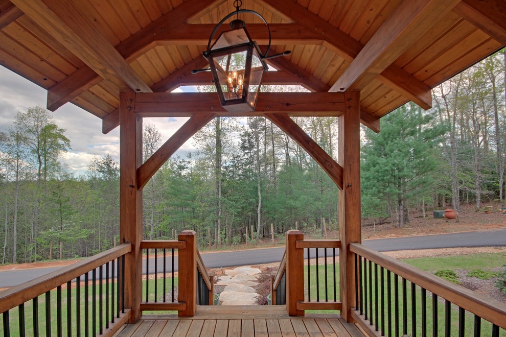 Timber Frame Front Porch - Contemporary - Porch - Other - by MoreSun ...