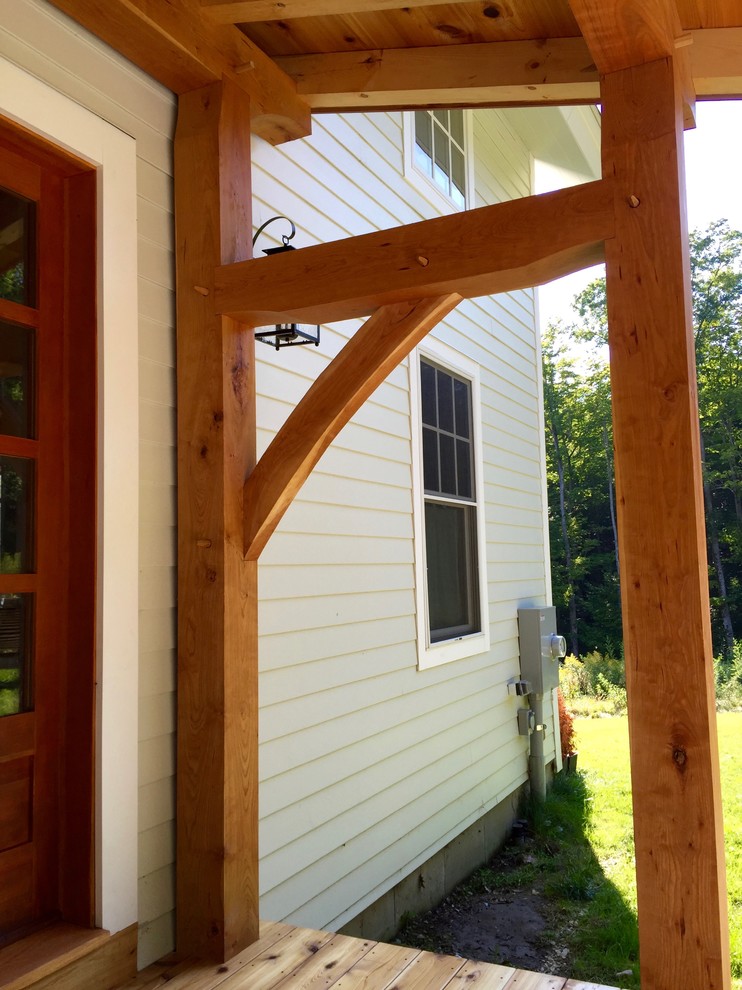 Timber Framed Entry - Craftsman - Porch - Boston - by Berkshire ...
