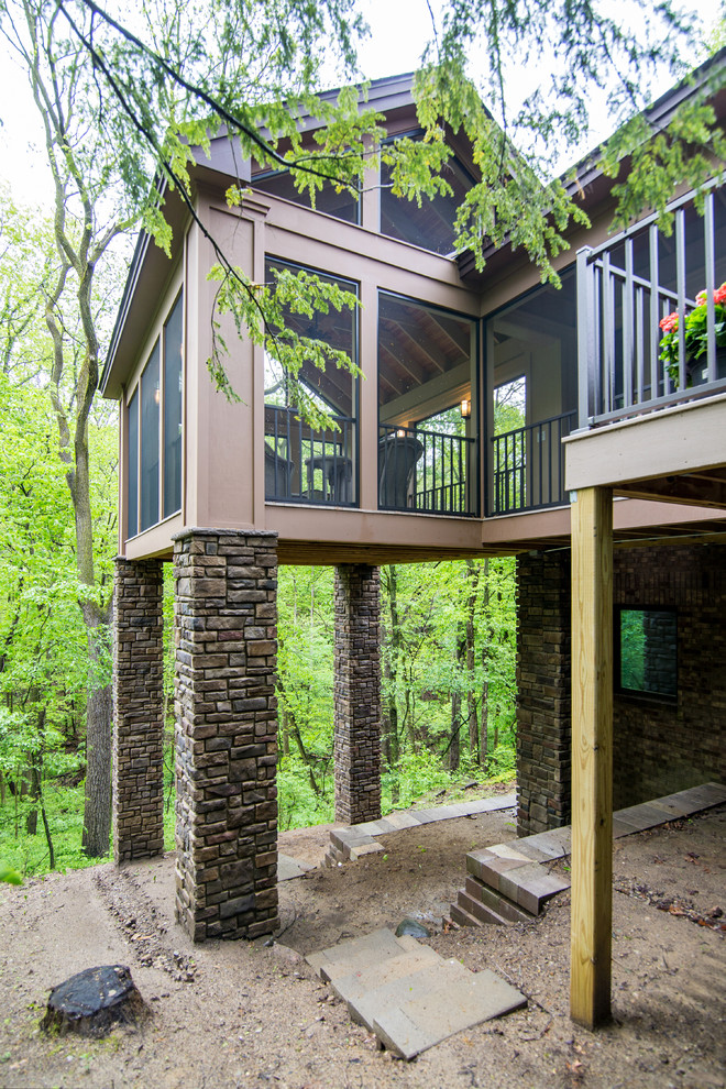 Tranquil Tree House - Transitional - Porch - Detroit - by Studio Z ...