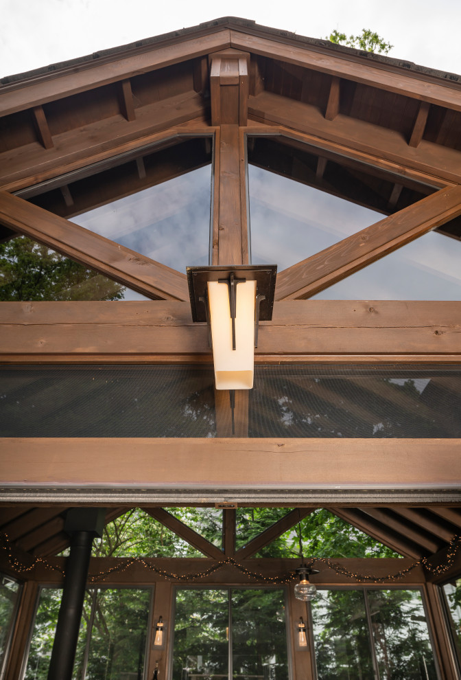 Tudor Style Screened Porch Addition - Traditional - Porch - Detroit ...