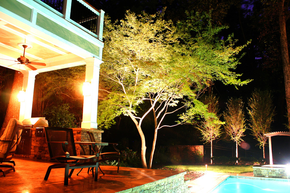 Two Story Deck and Swimming Pool - Contemporary - Porch - Atlanta - by ...