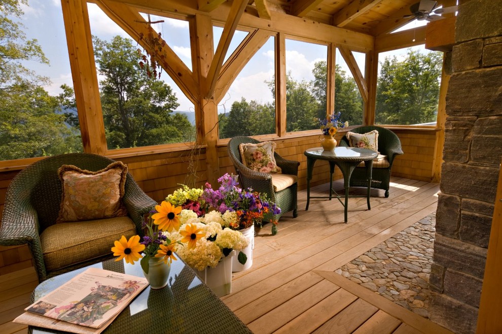 Vermont - Rustic - Porch - Chicago - by Laurel Feldman Interiors, IIDA ...
