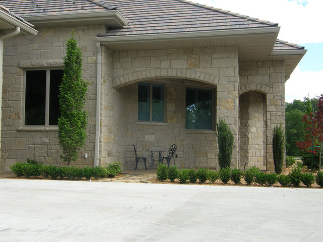 Victoria Natural Stone Veneer Exterior - Traditional - Verandah - Other ...