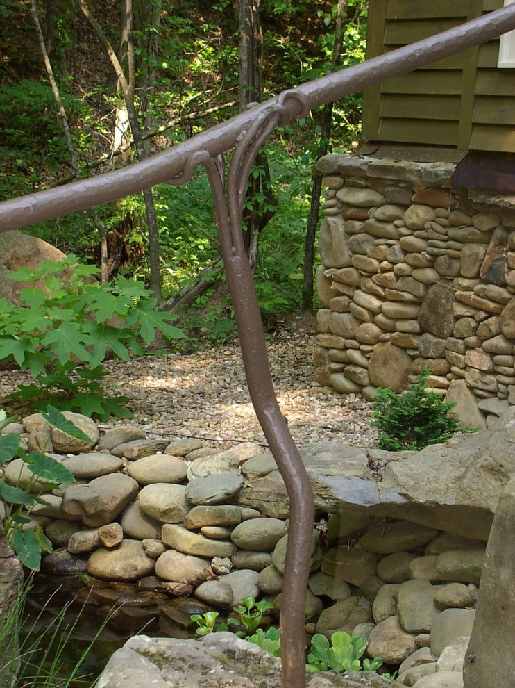 Vine Railing - Rustic - Porch - Atlanta - by Owens Welding, Inc. | Houzz