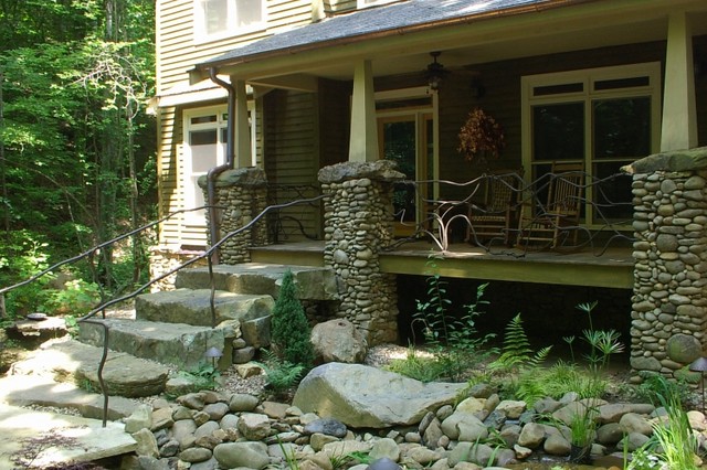 Vine Railing - Rustic - Verandah - Atlanta - by Owens Welding, Inc ...