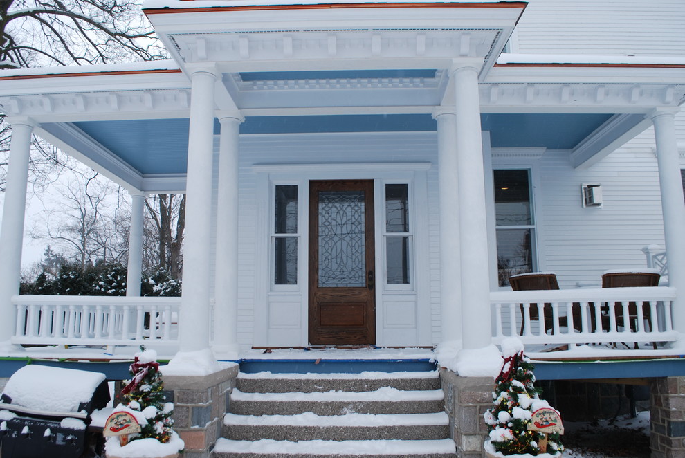 Washington Street Back Porch exterior - Traditional - Porch - Grand ...